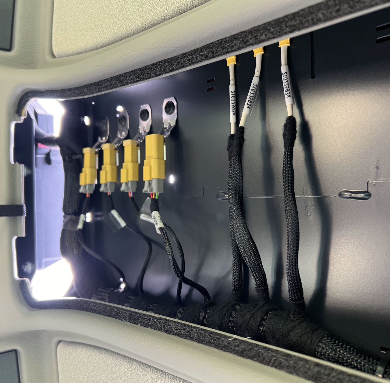 Cable harness installation